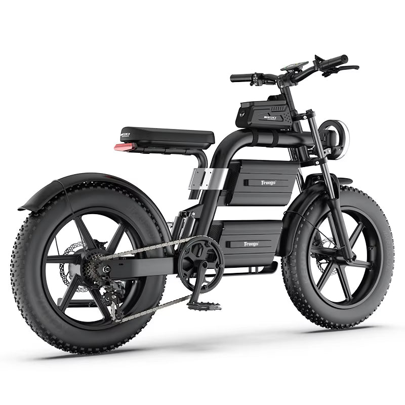 Freego E20 Dual Battery Electric Bike | 3000W, 43MPH, 20" x 4" Fat ...