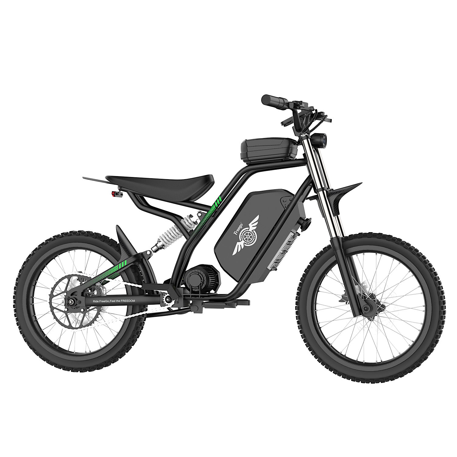 Freego Nova 3 Mid-Drive Dirt Electric Bike | 3000W, 60V 25Ah, 40MPH ...